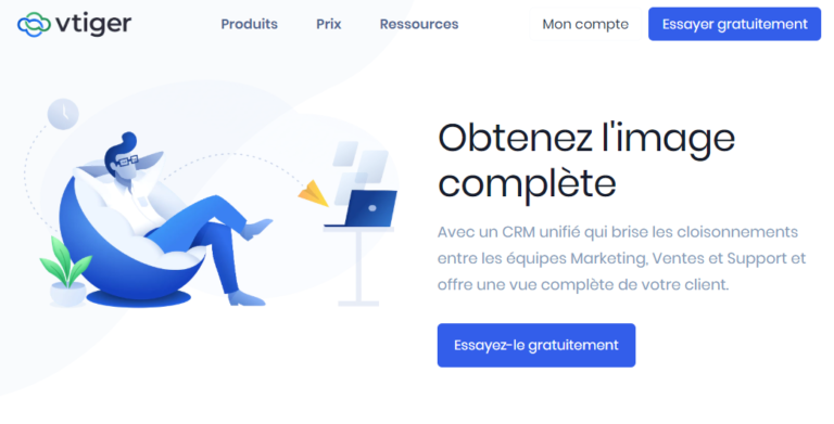 Vtiger : logiciel CRM open source, relation client pour PME, PMI